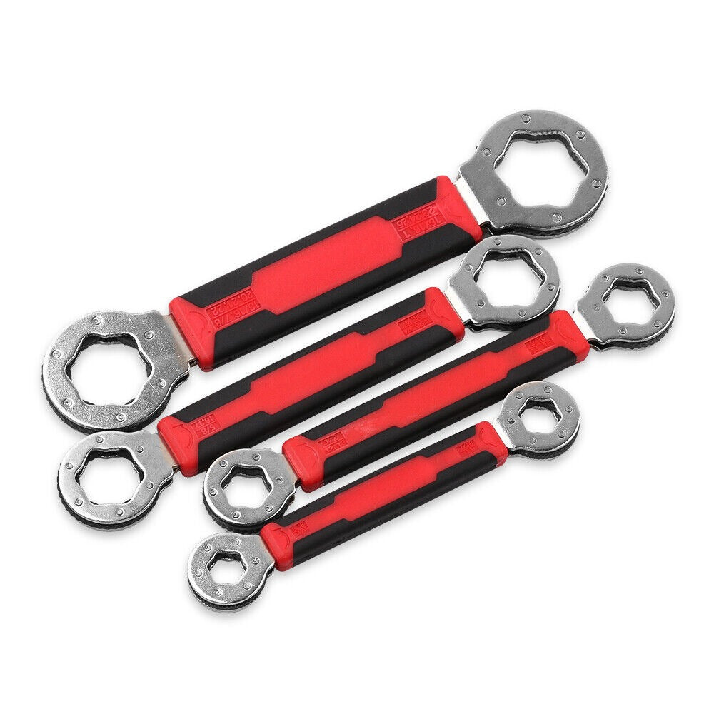 Buy Double Head Multi Wrench Spanner 4 Piece Set - MyDeal Australia