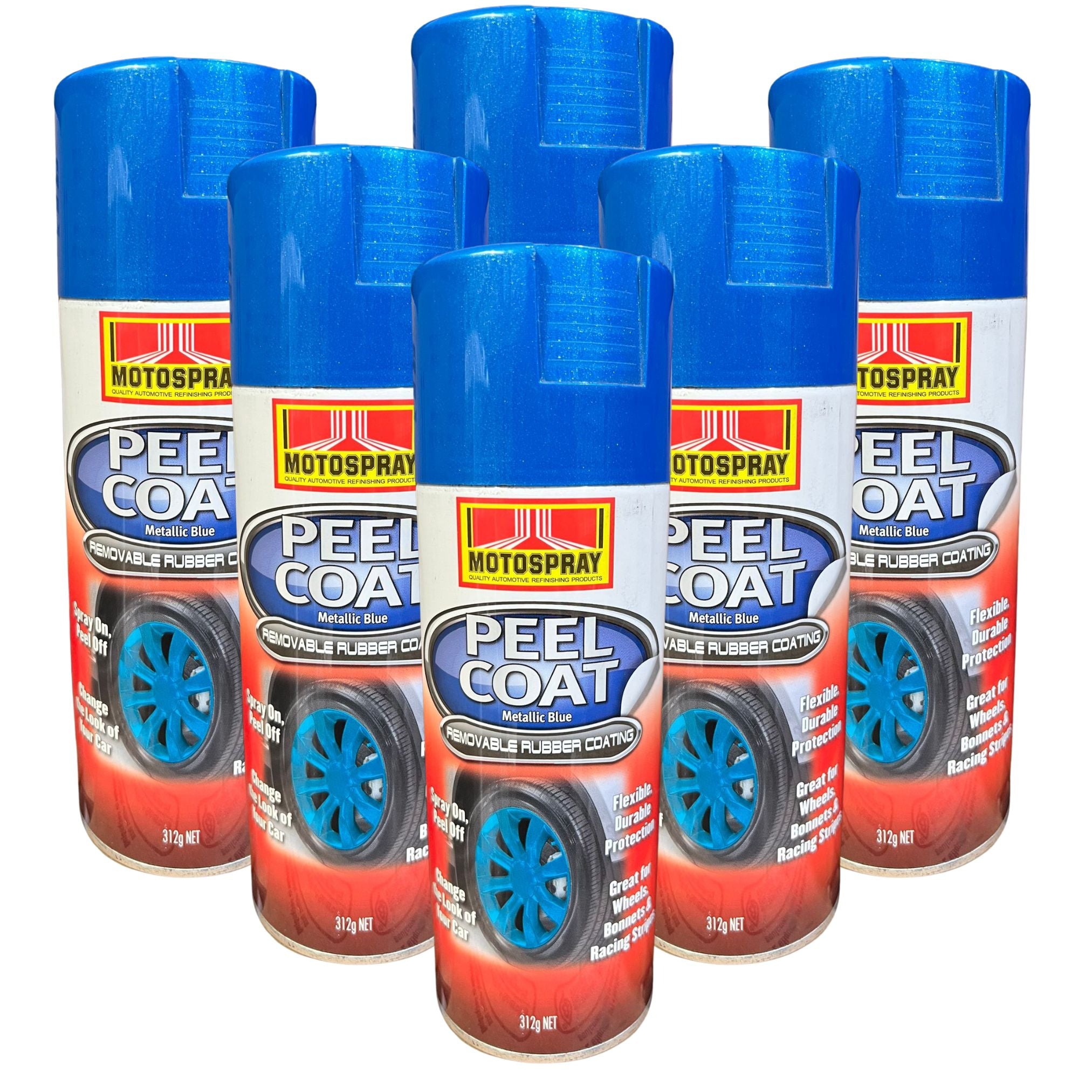 Buy Motospray Peel Coat Rubberized Removable Coating - Metallic Blue ...