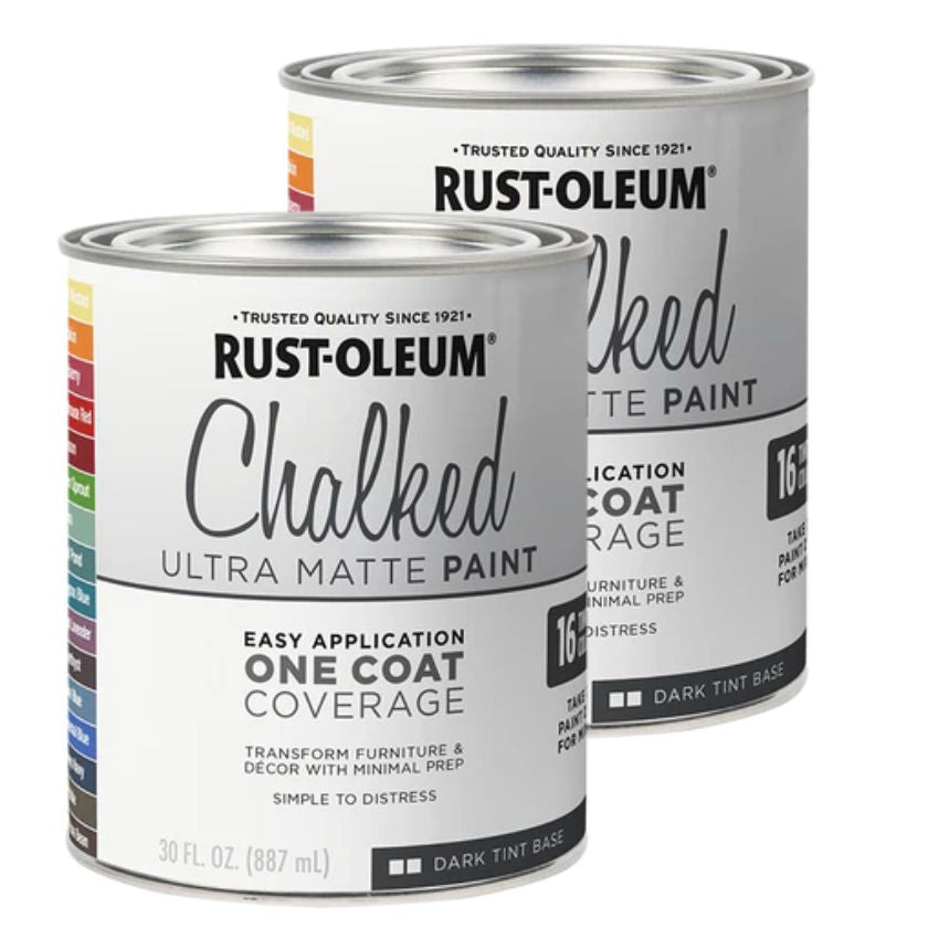 Buy Rust-Oleum Chalked Paint Ultra Matte Paint Tint Base - Twin Pack ...