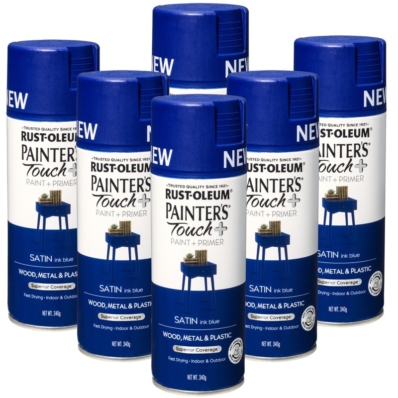 Buy Rust-Oleum Painter's Touch Plus Satin Spray 340g, Satin Ink Blue (6 ...
