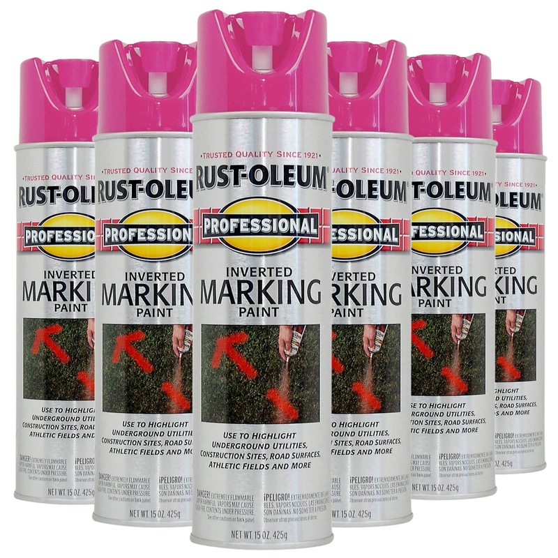 Buy Rust-Oleum Professional PINK Inverted Marking Spray (6 Cans) - MyDeal