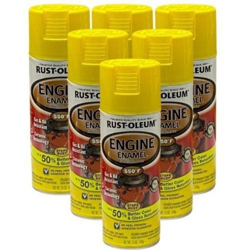 Buy Rustoleum Rust-Oleum High Temp Engine Enamel 550oF Daytona Yellow ...