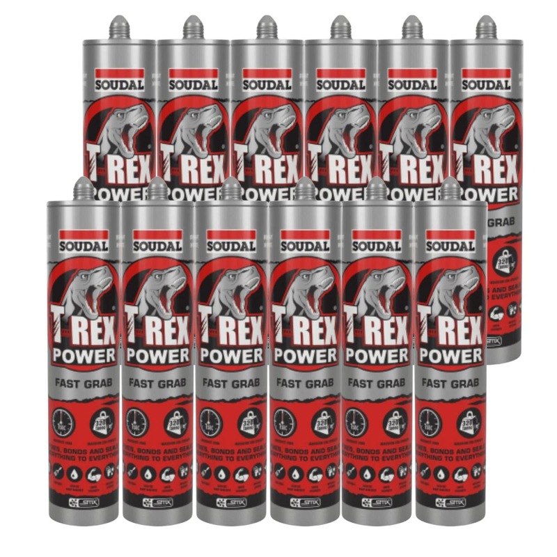 Buy Soudal 121968 T-Rex Power Fast Grab 290ml SMX(R) Polymer Sealant ...