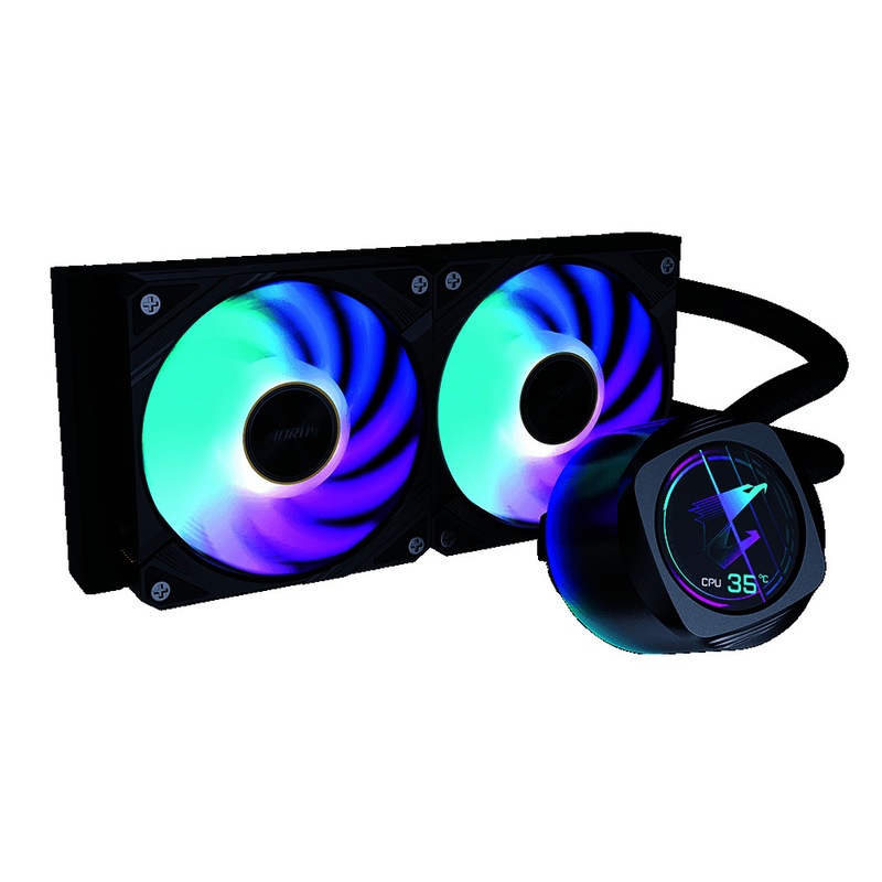 Buy Gigabyte AORUS WATERFORCE II 240 LCD display AIO liquid cooler ...