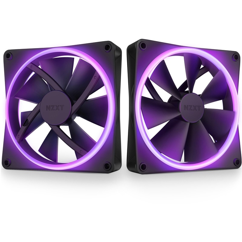 Buy NZXT F140 RGB Core RF-C14DF-B1 2 pc(s) Cooling Fan - 140 mm Maximum ...