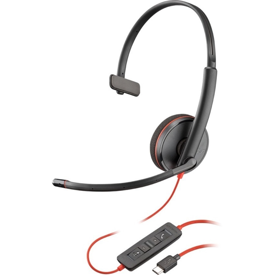 Buy Plantronics Blackwire C3210 Wired Over-the-head Mono Headset ...