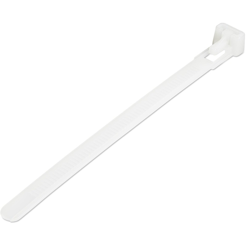 Buy StarTech.com 100 Pack 5" Reusable Cable Ties - White Small ...