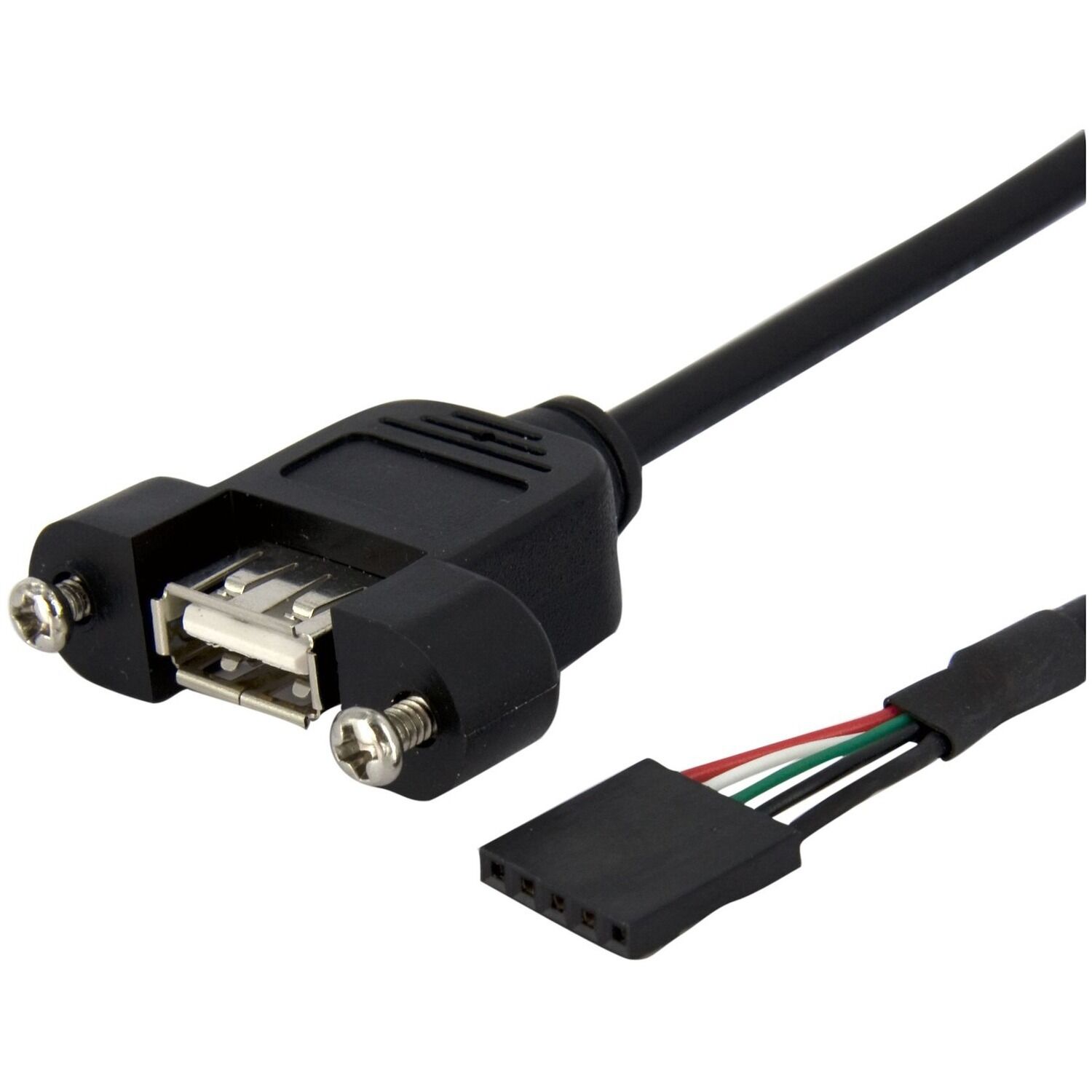 Buy StarTech.com 3 ft Panel Mount USB Cable - USB A to Motherboard ...