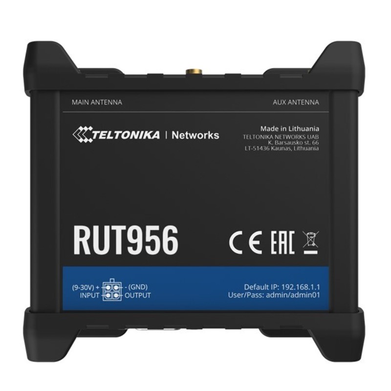 Buy Teltonika RUT956 Industrial Cellular Router, Dual-SIM Cellular 4G ...