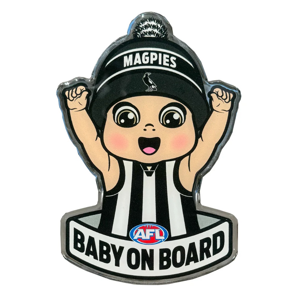 Buy Collingwood Magpies Baby on Board Decal - MyDeal Australia