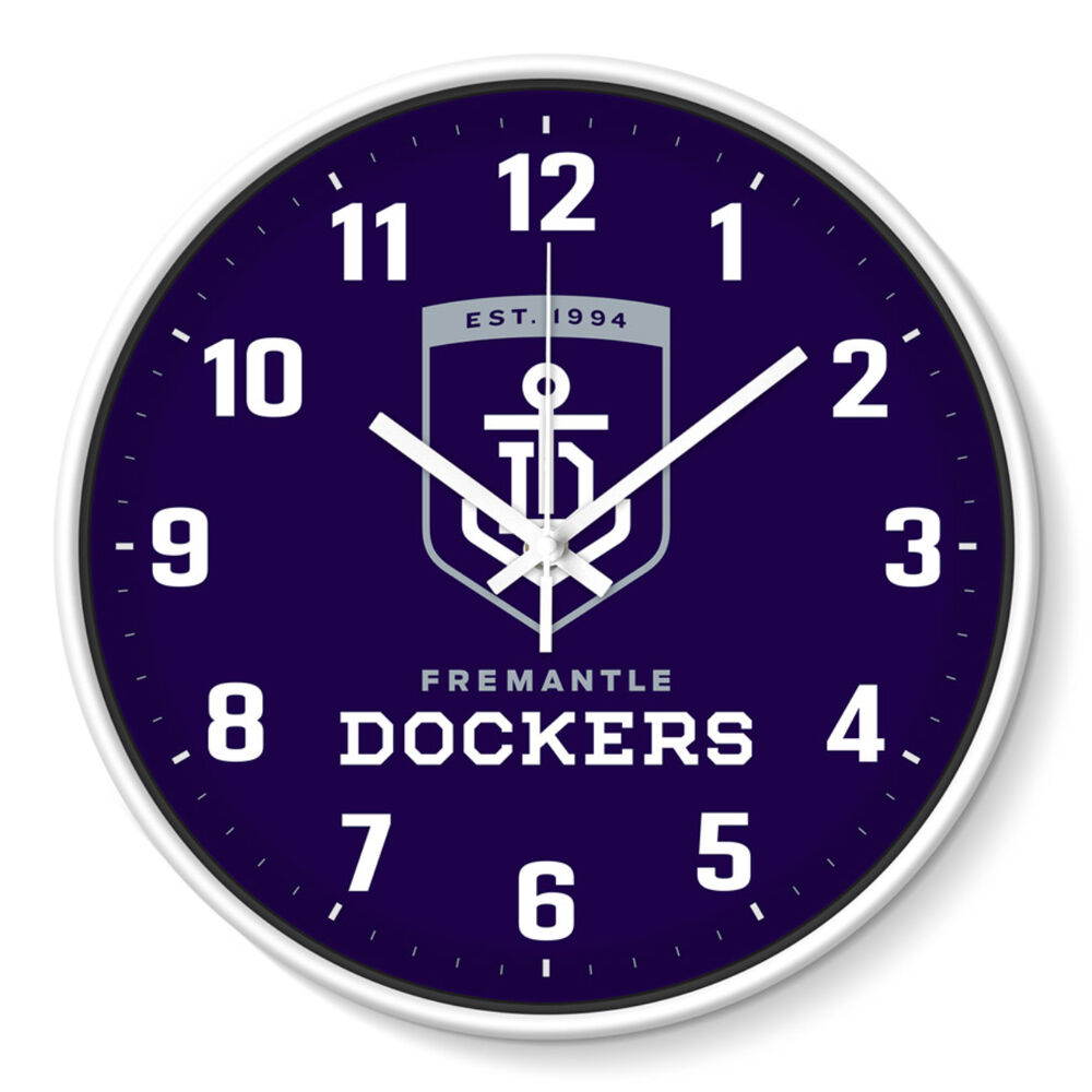 Buy Fremantle Dockers Wall Clock - MyDeal Australia