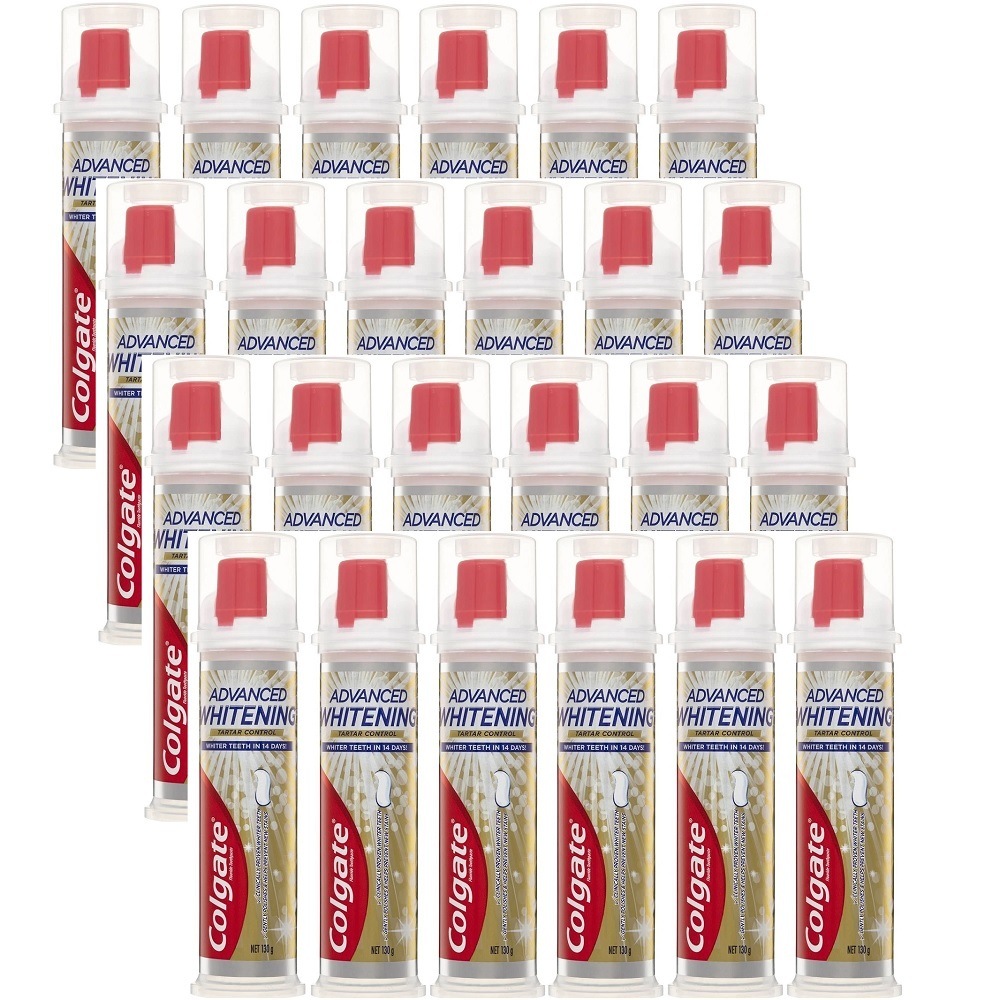 Buy 24 x Colgate Advanced Whitening Tartar Control Toothpaste Pump 130g ...