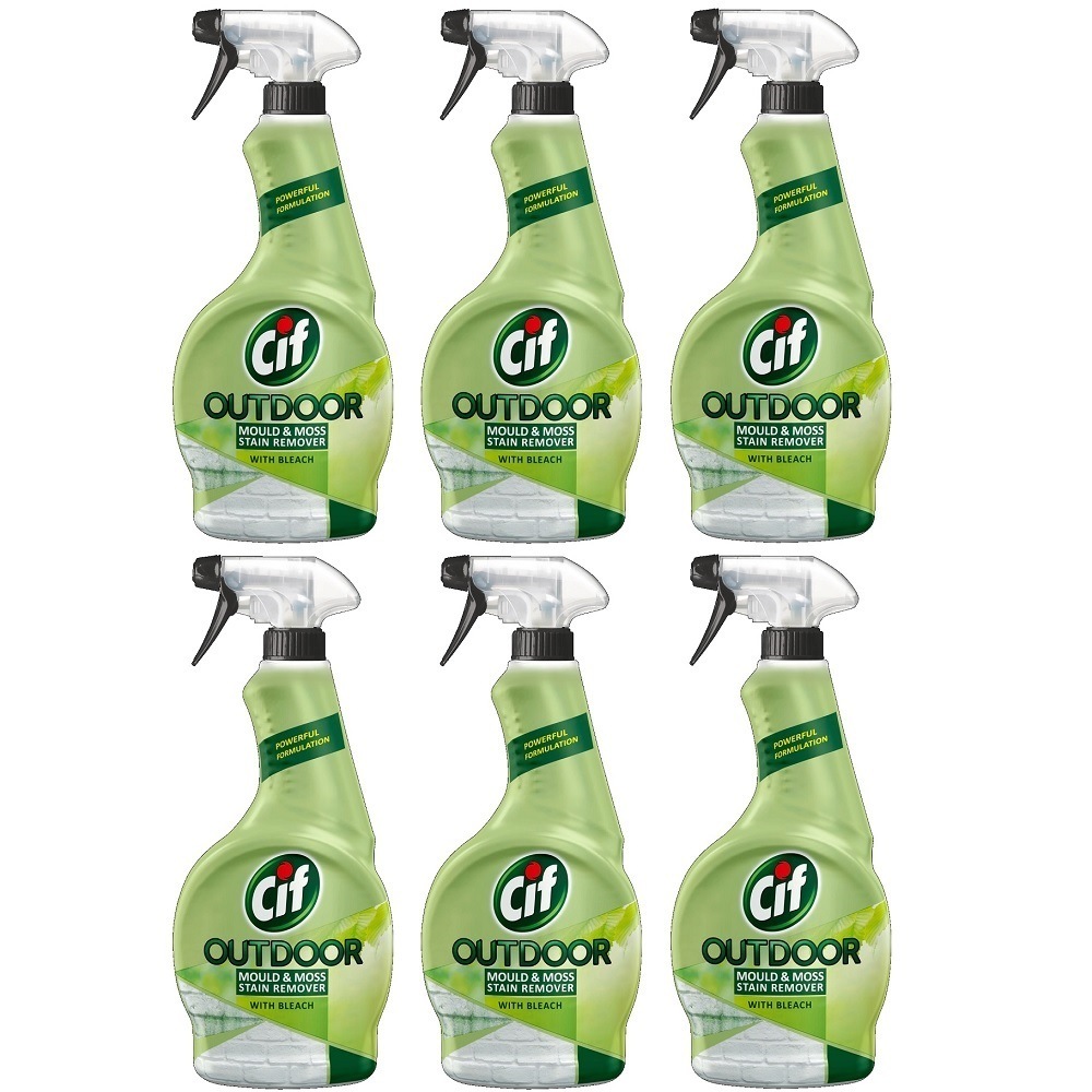 Buy 6 x Cif Outdoor Mould & Moss Stain Remover Spray 450mL - MyDeal ...