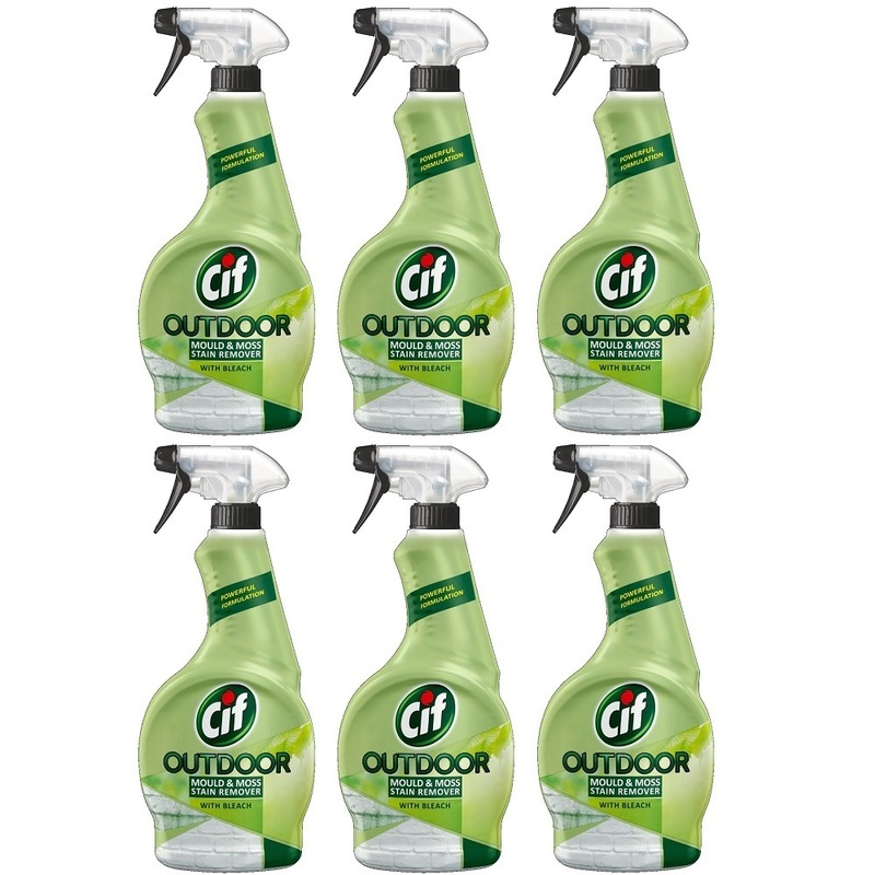 6 x Cif Outdoor Mould & Moss Stain Remover Spray 450mL - MyDeal