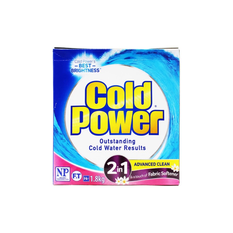 Buy 6 x Cold Power 1.8Kg Laundry Powder 2 In 1 Advanced Clean - MyDeal