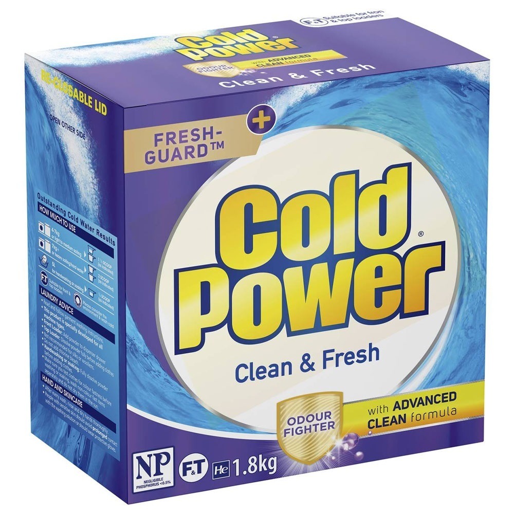 Buy 6 x Cold Power Clean & Fresh Laundry Detergent With Odour Fighter 1 ...