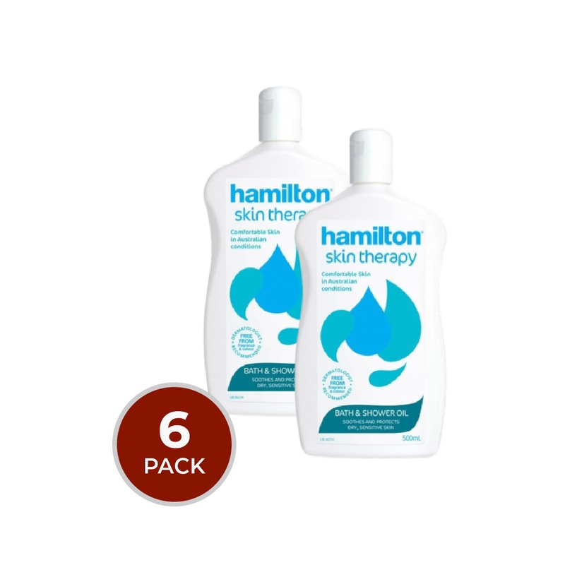 Buy 6 x Hamilton Skin Therapy Bath & Shower Oil 500mL - MyDeal