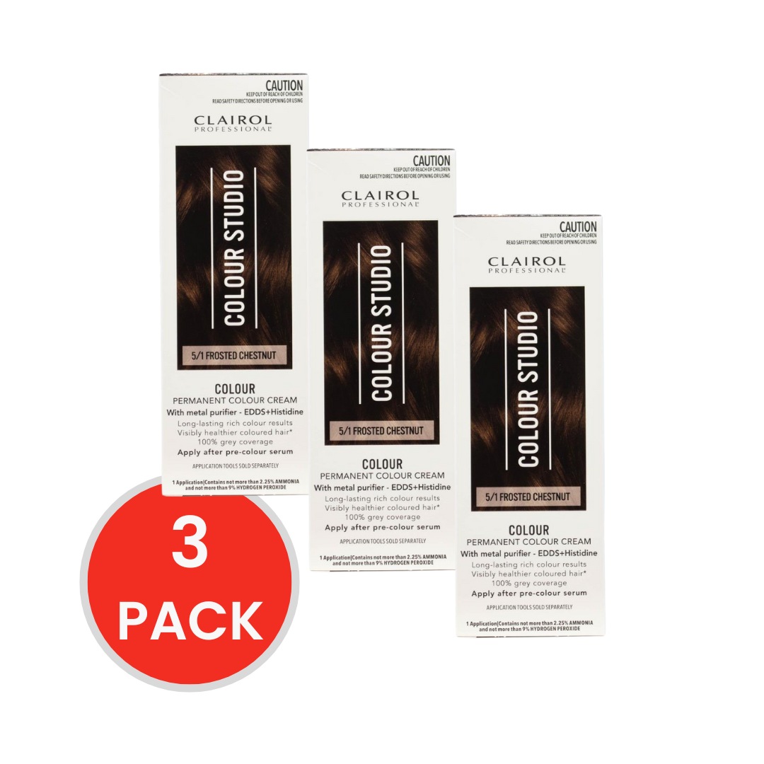 Buy Clairol Professional Permanent Hair Cream Colour Studio 5/1 Frosted ...