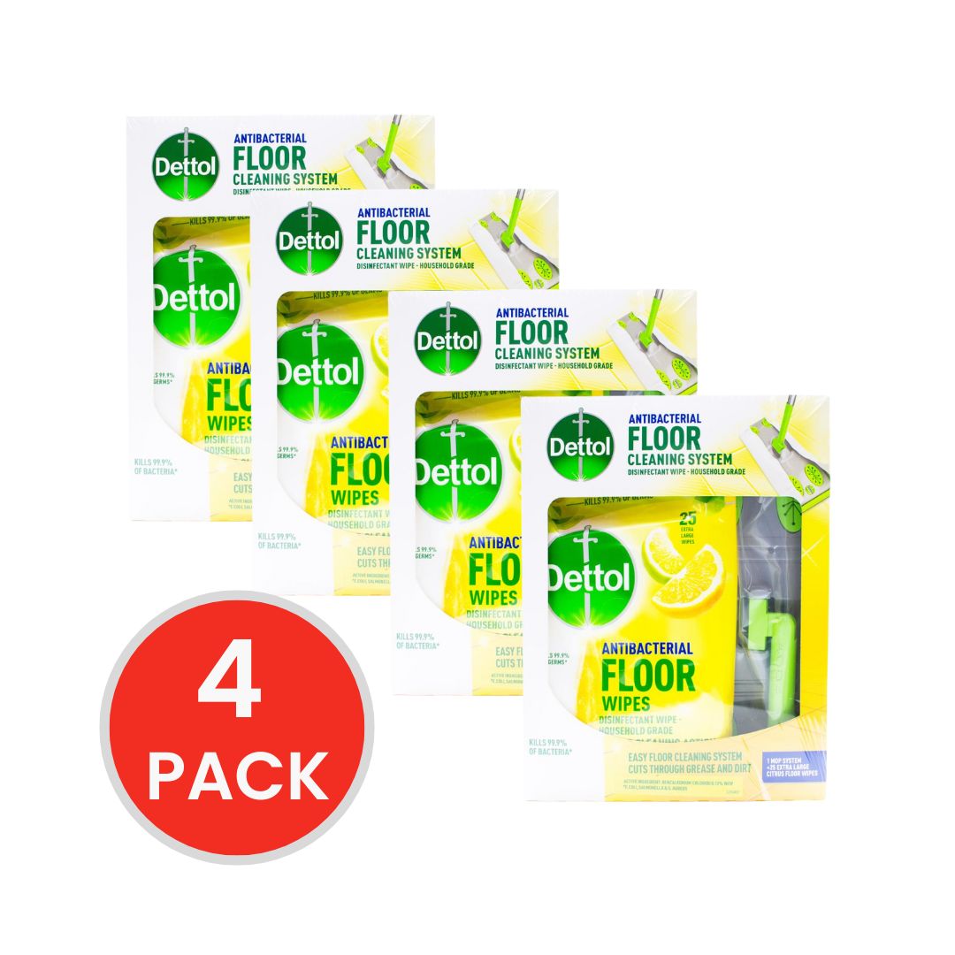 Buy DETTOL FLOOR CLEANING SYSTEM X1 MOP SYSTEM PK25 EXTRA LARGE CITRUS ...
