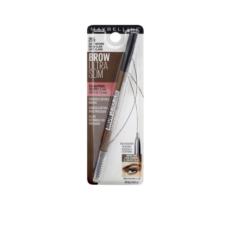 Buy Maybelline New York Brow Ultra Slim Eyebrow Pencil - Soft Brown ...