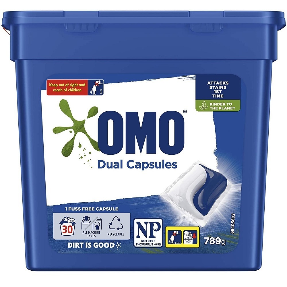 Buy OMO Laundry Dual Capsules 789g PK30 - MyDeal Australia