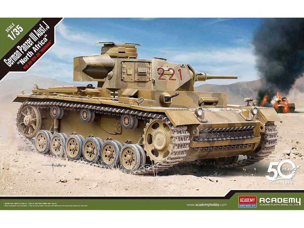 Buy 13531 1/35 German Panzer III Ausf.J "North Africa" Plastic Model ...