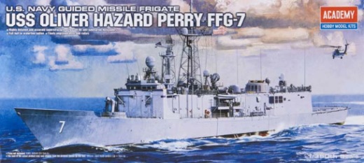 Buy 14102 1/350 USS Oliver Hazard Perry FFG-7 Plastic Model Kit *Aus ...