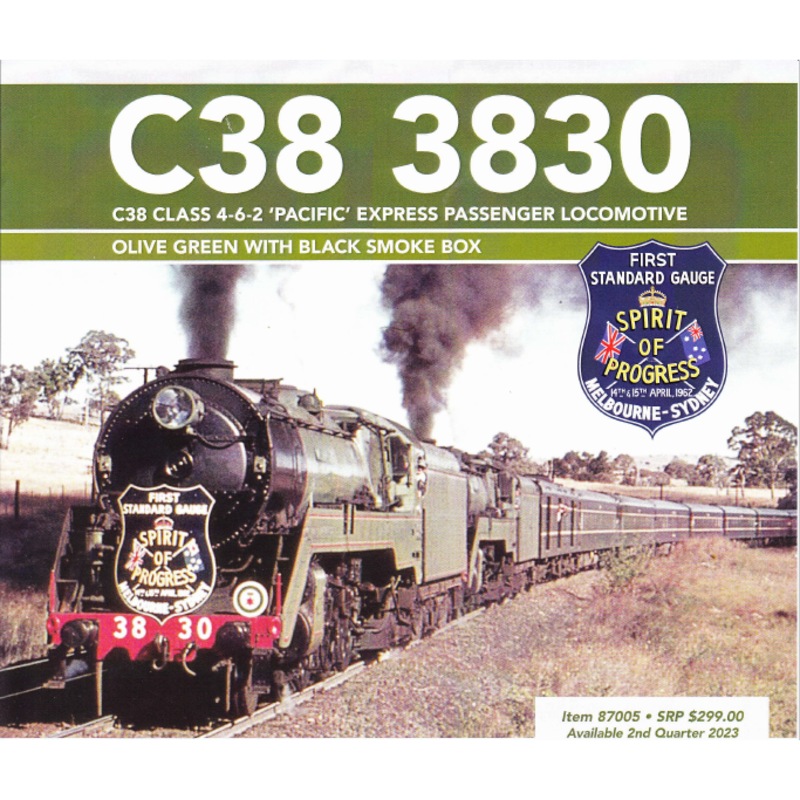 Buy Australian Railway Models Ho C38 Class 462 Pacific Express Locomotive 3830 Spirit Of ...