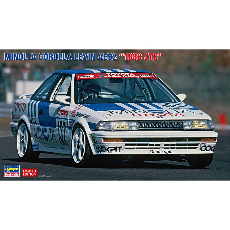 Buy Hasegawa 1/24 Minolta Corolla Levin Ae92 1988 Jtc - MyDeal