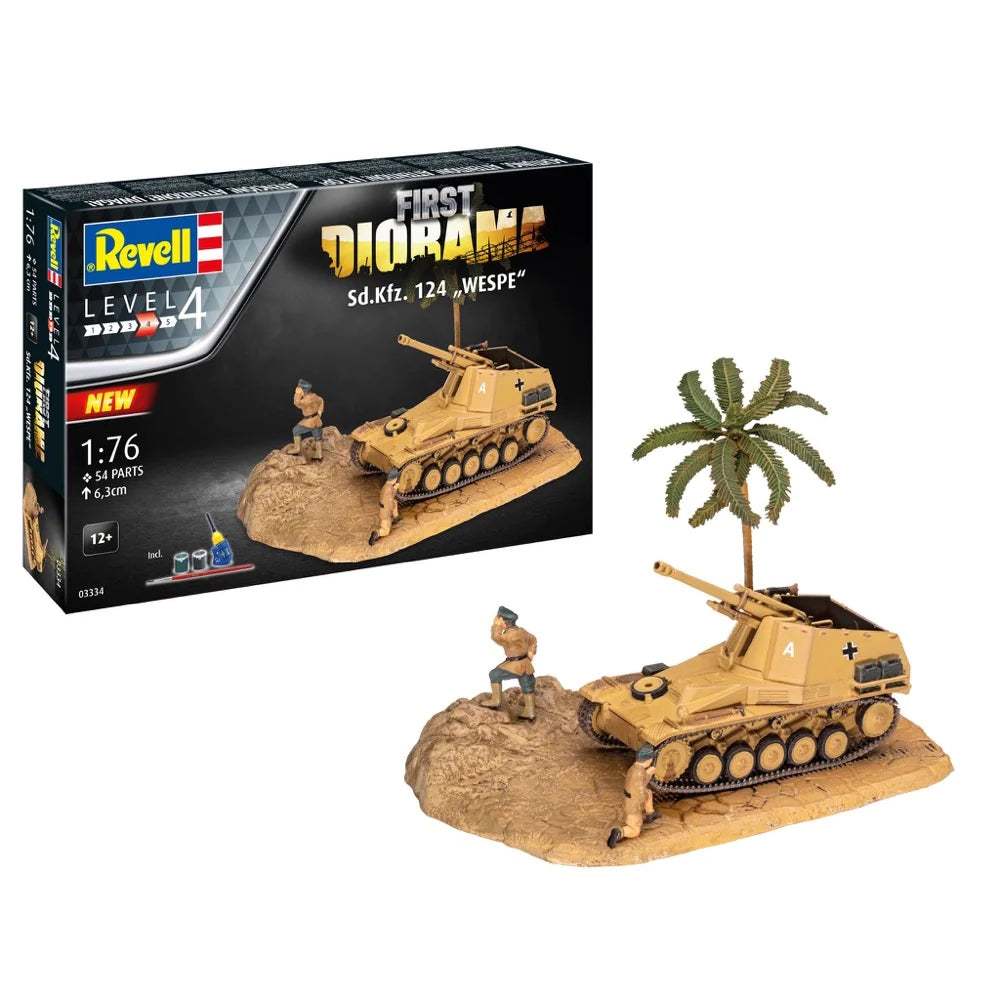 Buy Revell 1/76 First Diorama Set Sd.Kfz 124 - MyDeal Australia