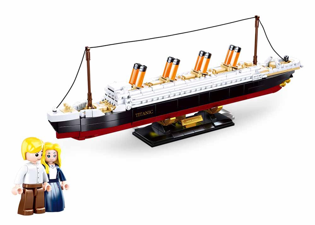Buy Sluban Model Bricks 481Pc 1700 Titanic - MyDeal Australia