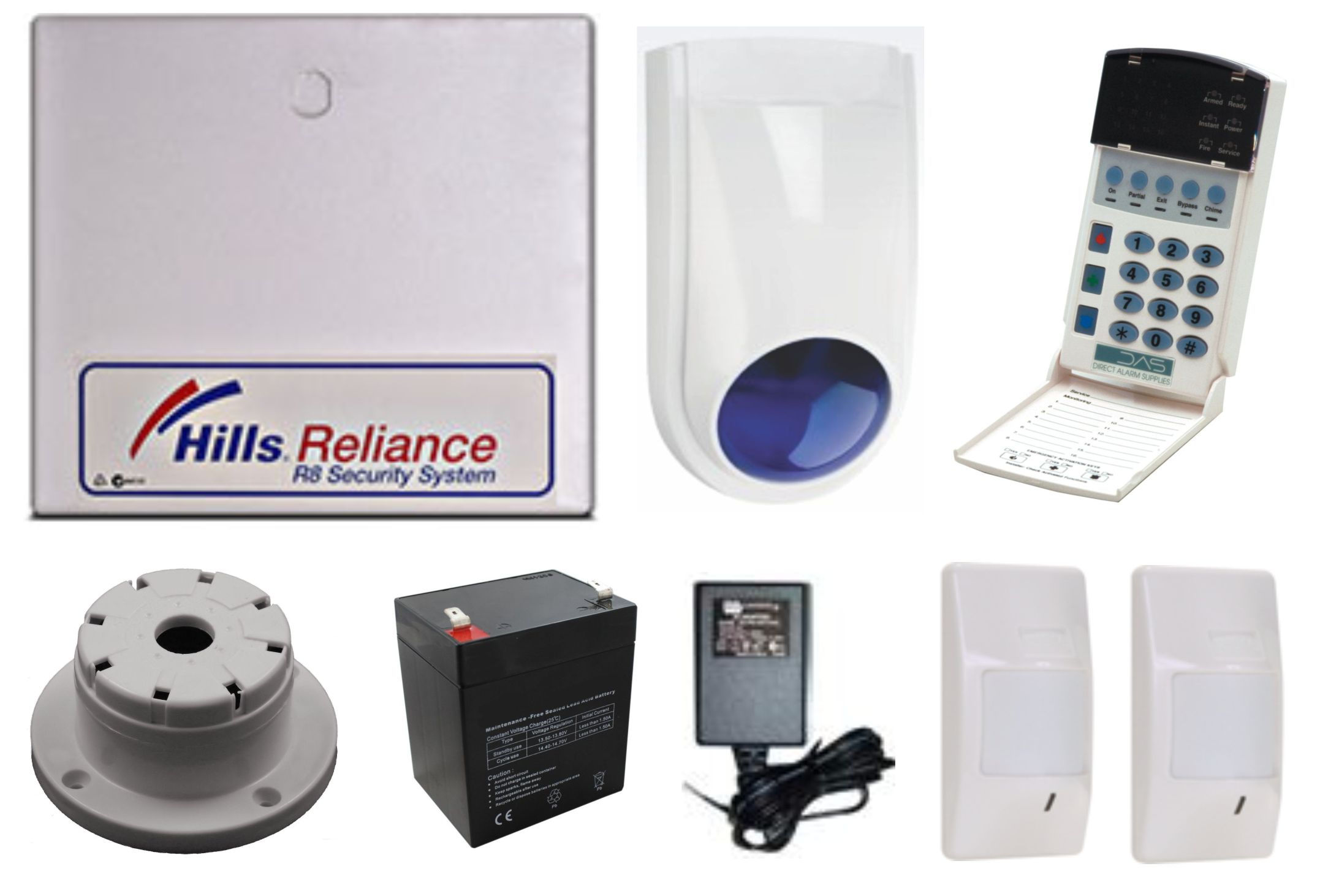 Buy Alarm system DAS NX12 Alarm Panel 2x Zodiac Kit - MyDeal Australia