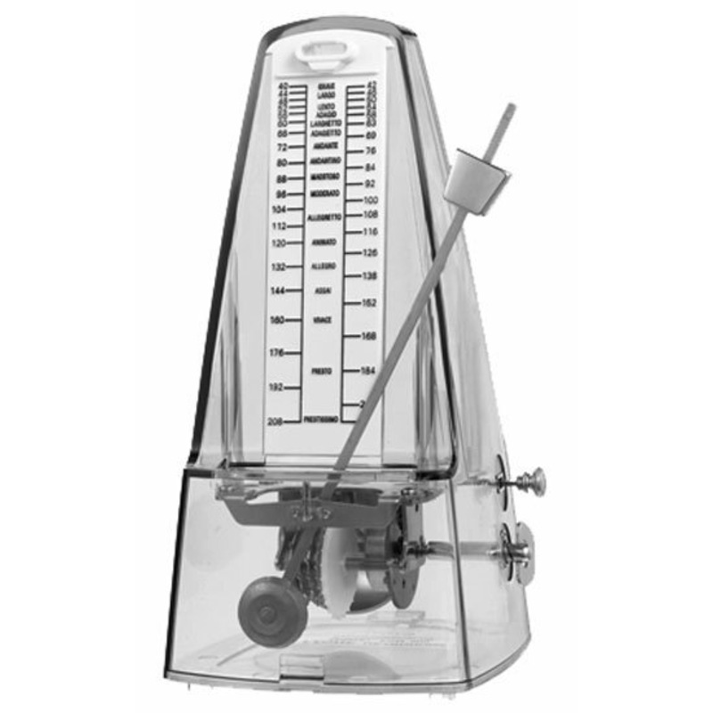 Buy Cherry Metronome with Metal Mechanism & Bell in Transparent Clear ...