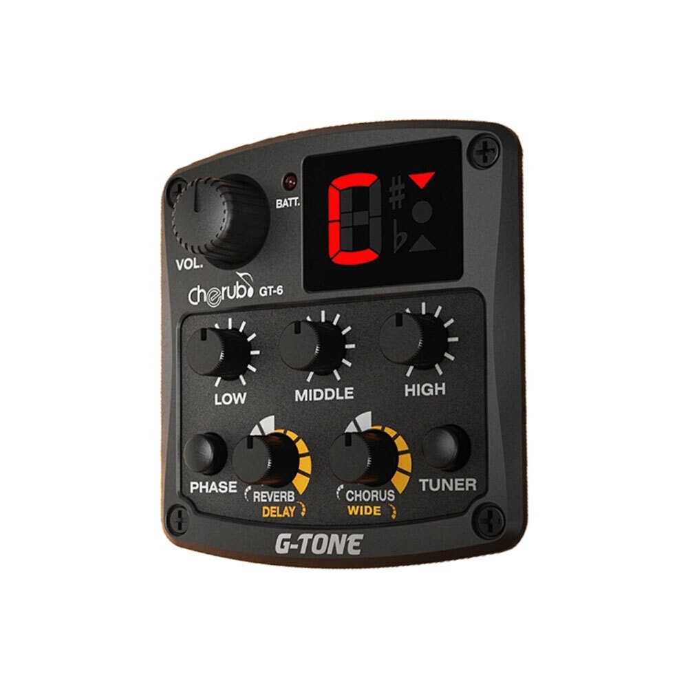 Buy Cherub GT-6 Acoustic Guitar Preamp System with FX, Onboard Tuner ...