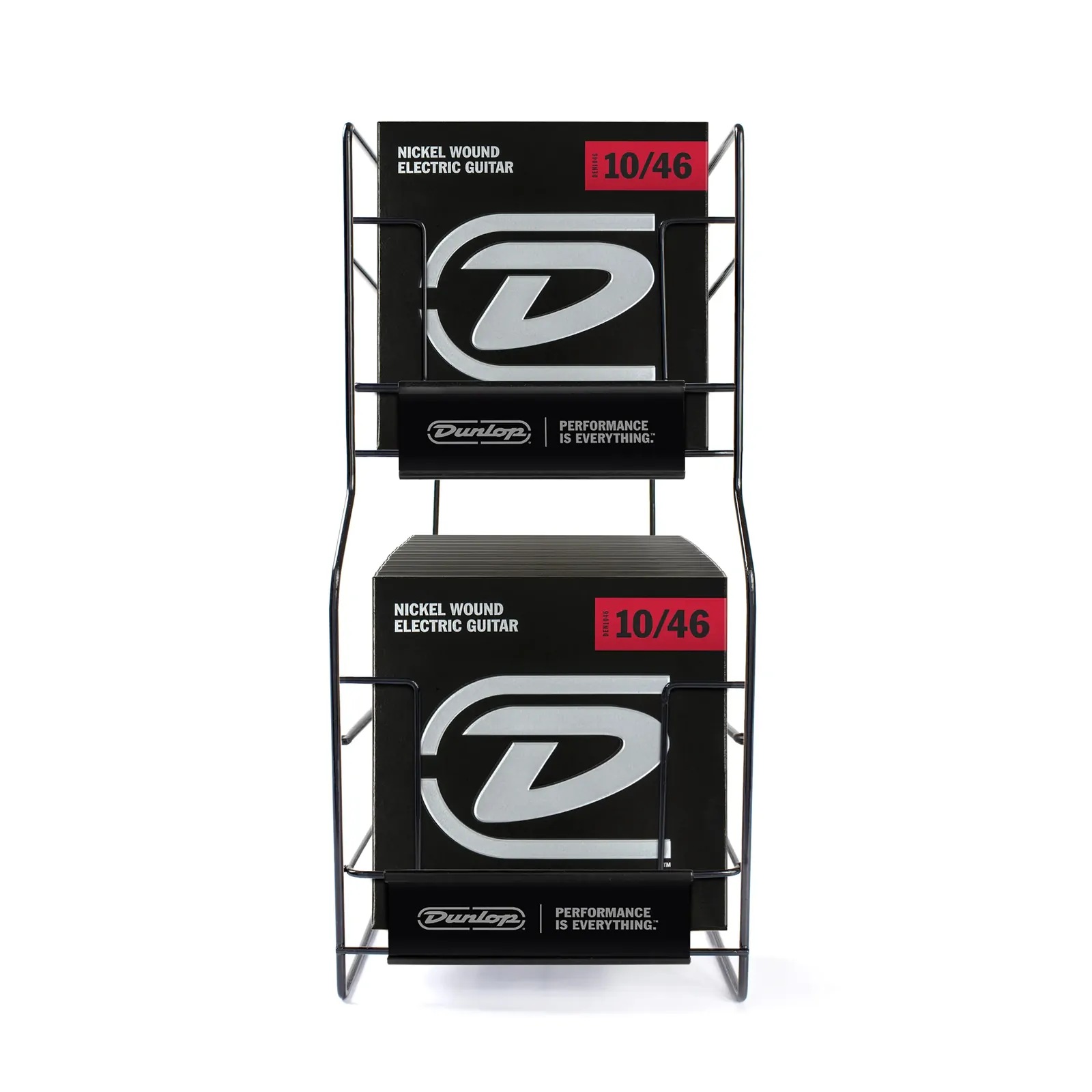 Buy Jim Dunlop String Bin Guitar Display Rack, Black Wire Frame, Holds ...