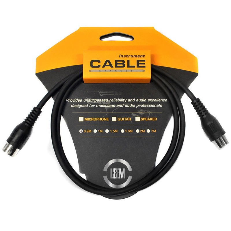 Buy Leem 3ft MIDI Cable (5-Pin MIDI Connector - 5-Pin MIDI Connector ...