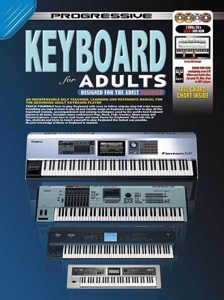 Buy Progressive Keyboard For Adults Book/CD/DVD(2)/DVD-Rom Book ...