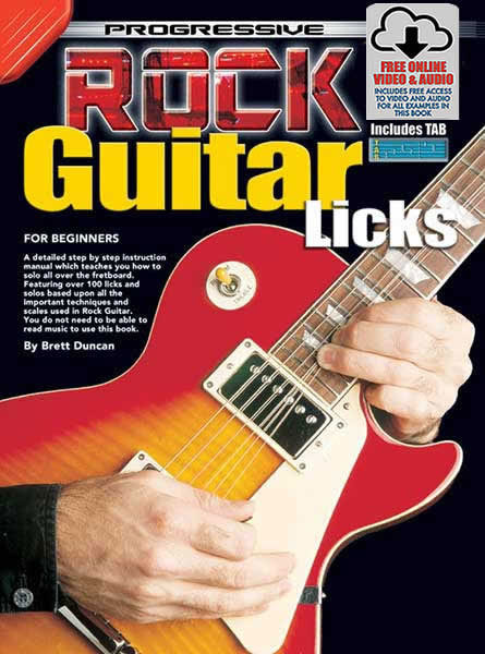 Buy Progressive Rock Guitar Licks Book/Online Video And Audio Book ...