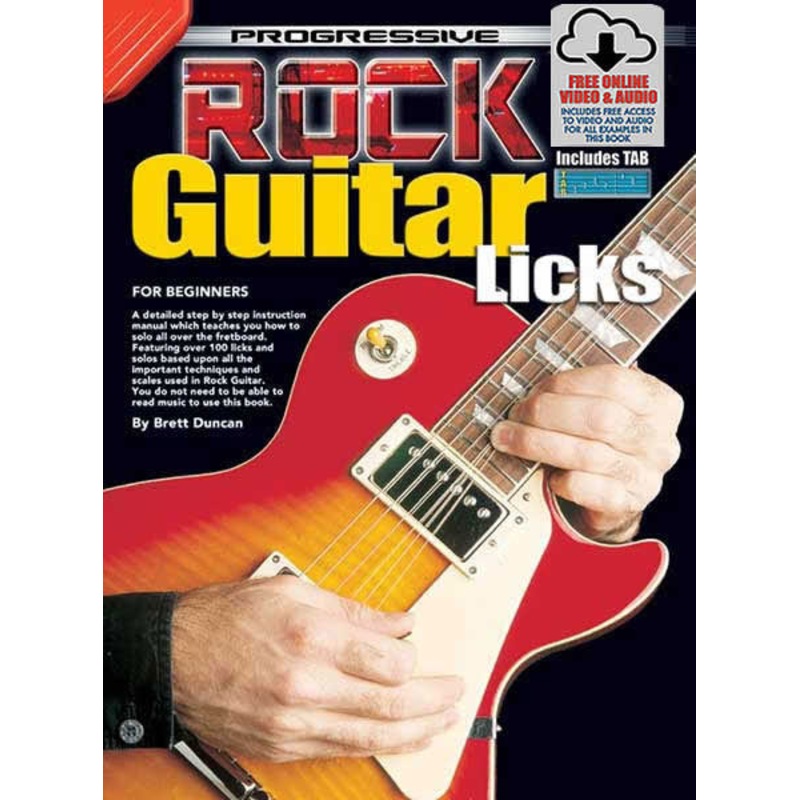 Buy Progressive Rock Guitar Licks Book/Online Video And Audio Book - MyDeal