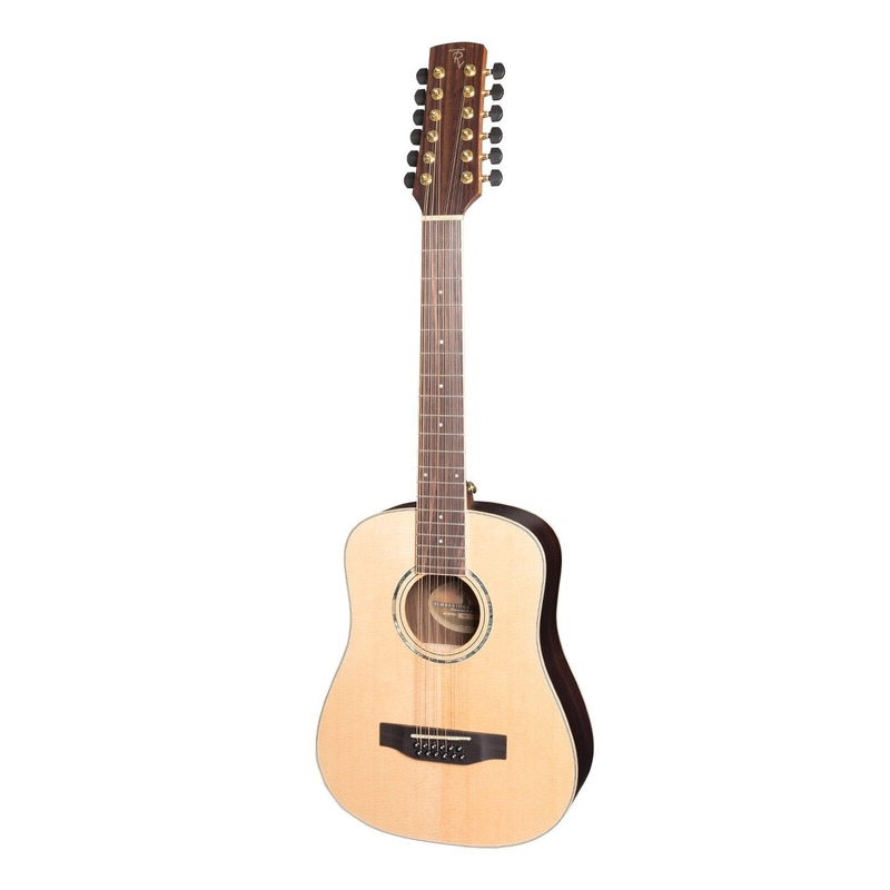 Buy Timberidge '3 Series' Spruce Solid Top Traveller Mini 12 String ...