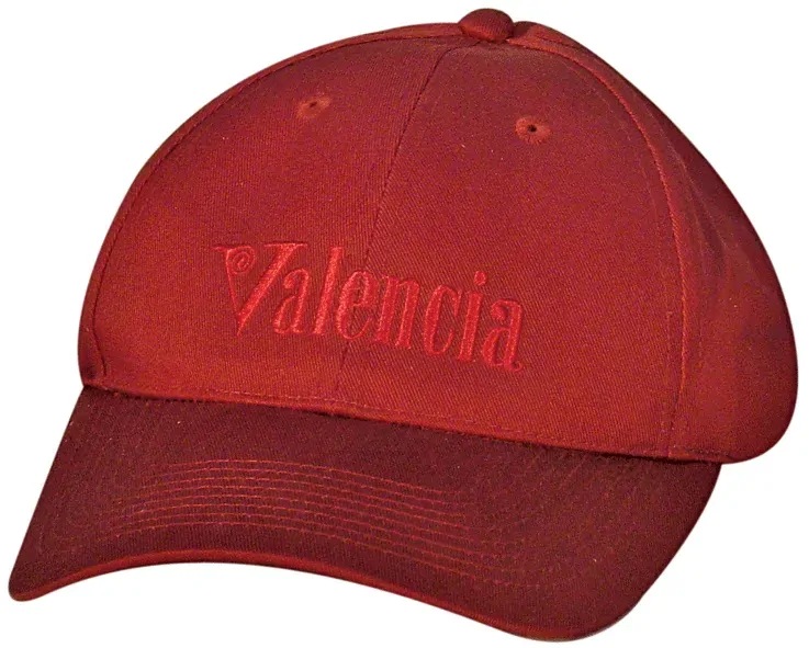 Buy Valencia TVLCAP Baseball Cap in Maroon with Embroidered Logo - MyDeal Australia