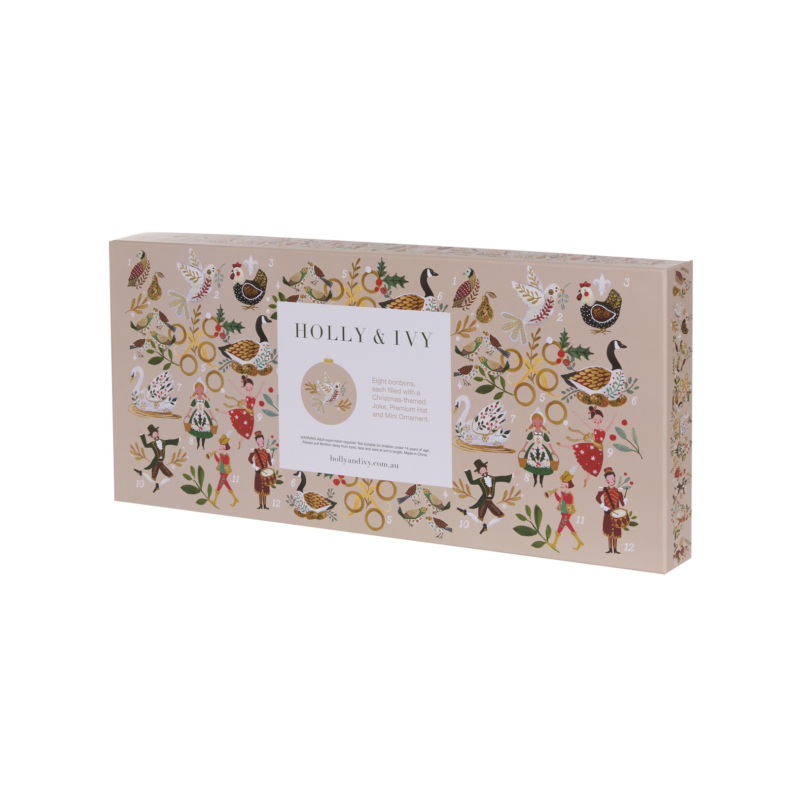 Buy Holly & Ivy 12 Days Of Christmas Bon Bons 12 Pk 55cm - MyDeal Australia