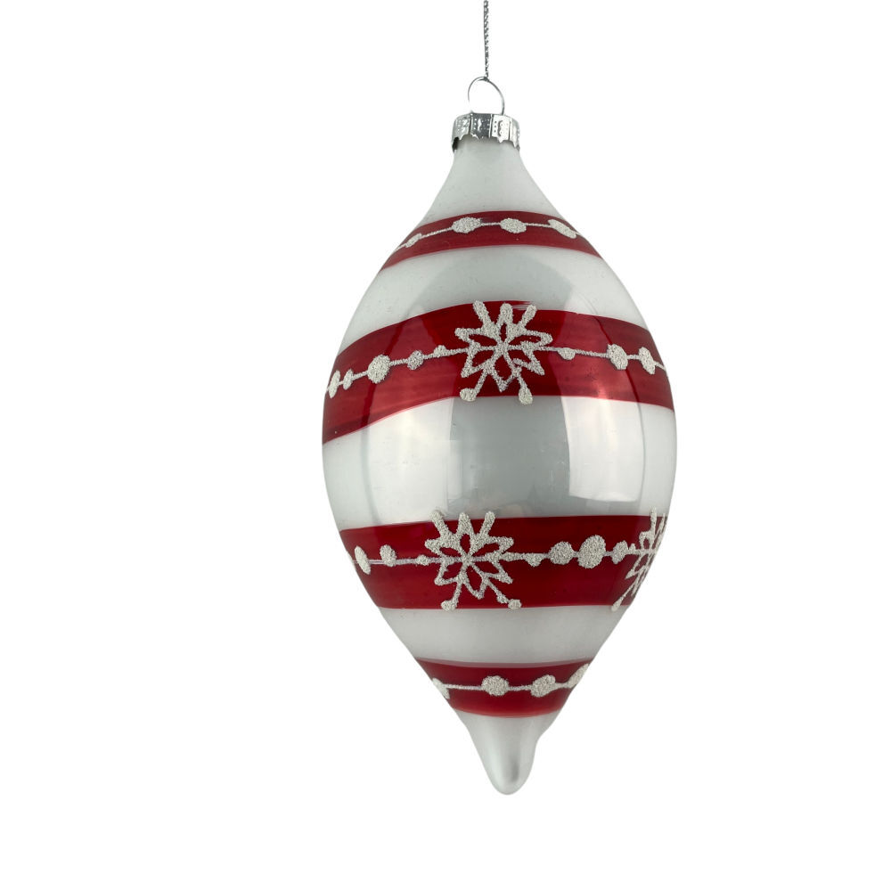 Buy Red White Flake Long Drop Hang - MyDeal Australia