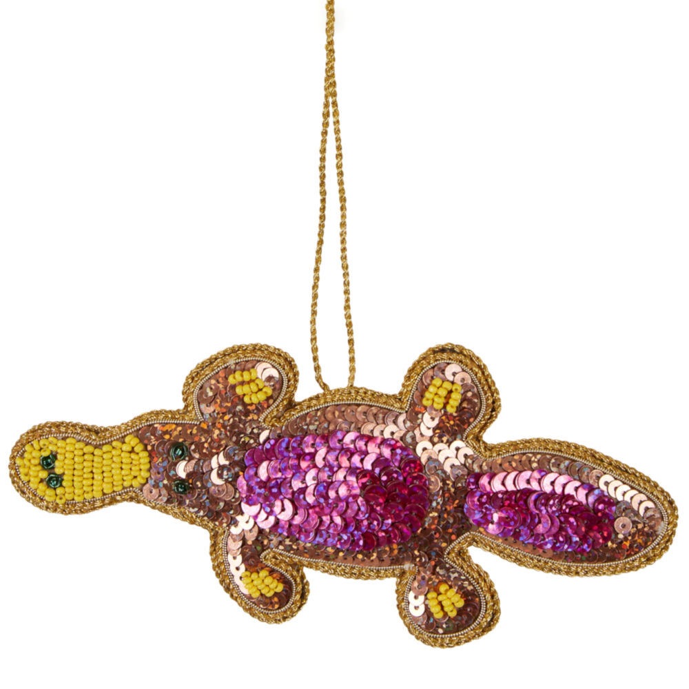 Buy Vixen & Velvet Platypus Sequin Hanging Decoration 16cm - MyDeal ...