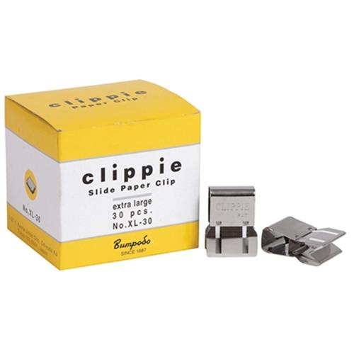 Buy Clippie - Extra Large - Box of 30 Slide Paper Clips [XL-30 ...