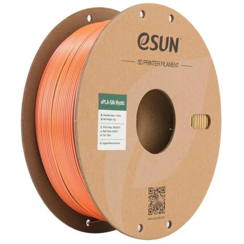 Buy eSun ePLA-Silk Mystic (Triple Colors) Filament Blue Orange Green ...