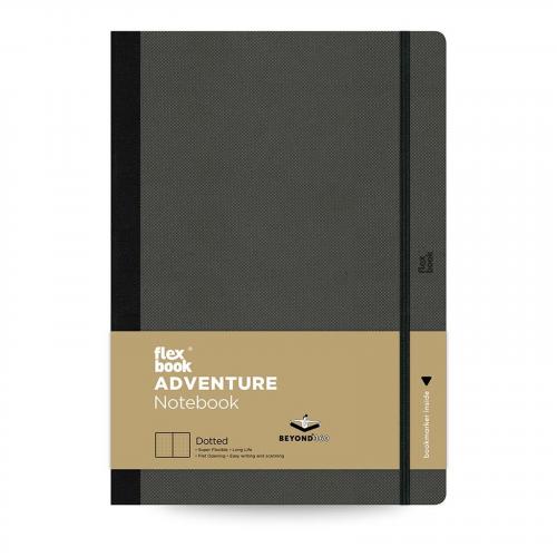 Buy FLEXBOOK 21.00076 Adventure Notebook Large Dotted Off-Black [21. ...