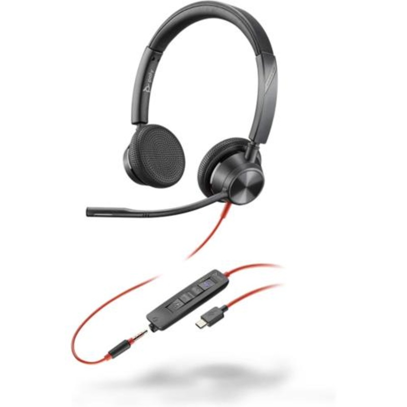 Buy HP POLY HEADSETS 8X222AA Poly Blackwire 3325 Stereo Microsoft Teams ...