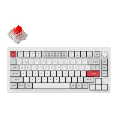 Buy Keychron Q1 Pro 75% Wireless Mechanical Keyboard - Shell White Keychron K Pro Red Switches ...