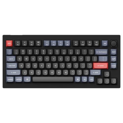 Buy Keychron V1-D3 V1 ANSI 75% Mechanical Wired Keyboard - Carbon Black ...